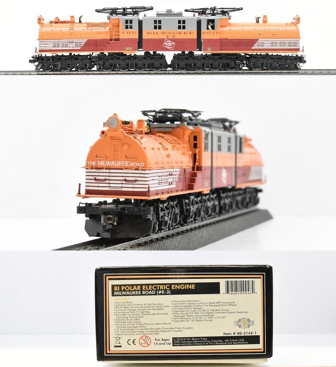MTH 80-2142-1 E-Lok E-3 Milwaukee Road H0 GS Analog OVP (Gebraucht) in ...