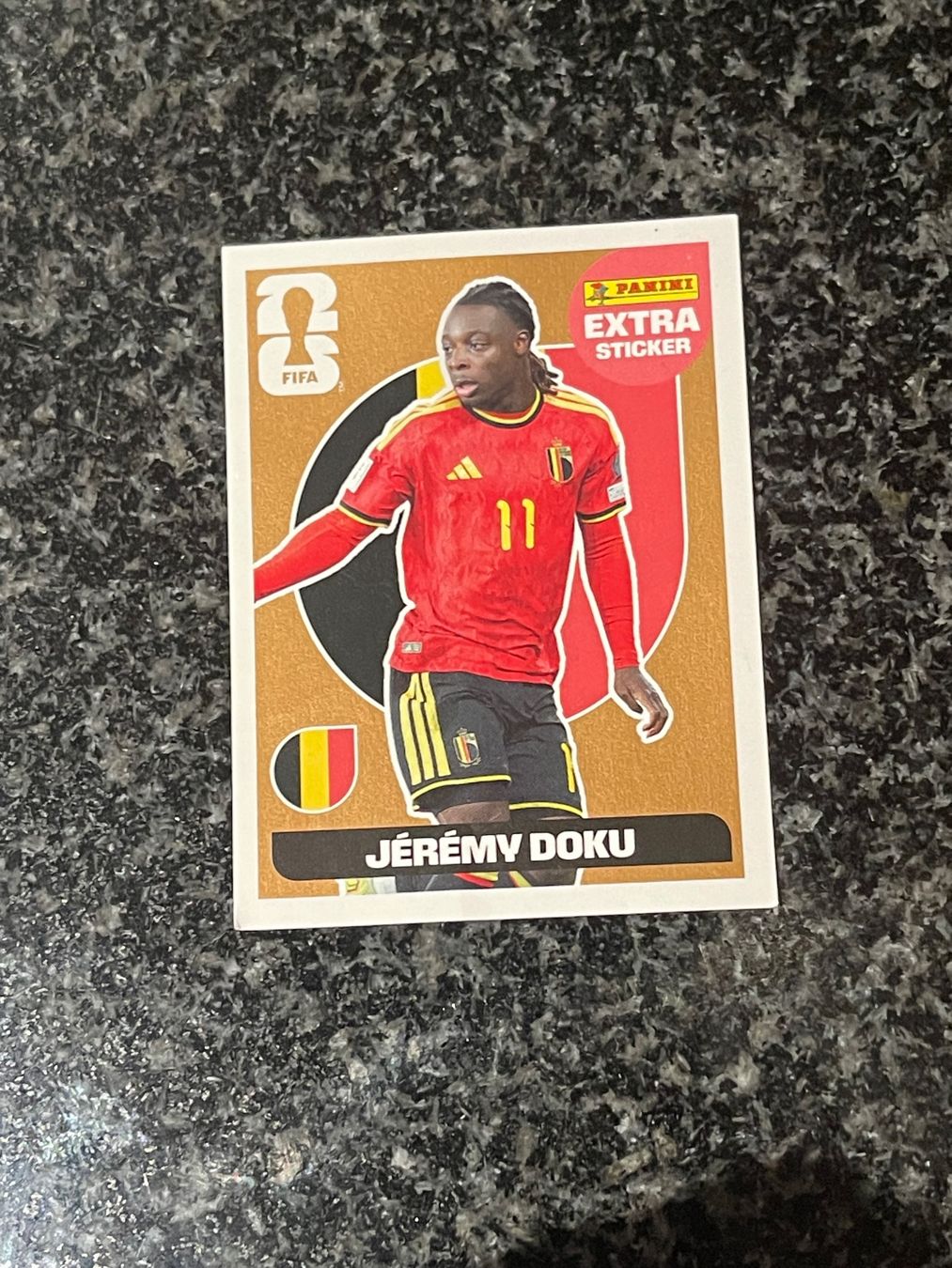 Extra Sticker Jeremy Doku Bronze – Panini 2026 (Neuf (Voir description ...