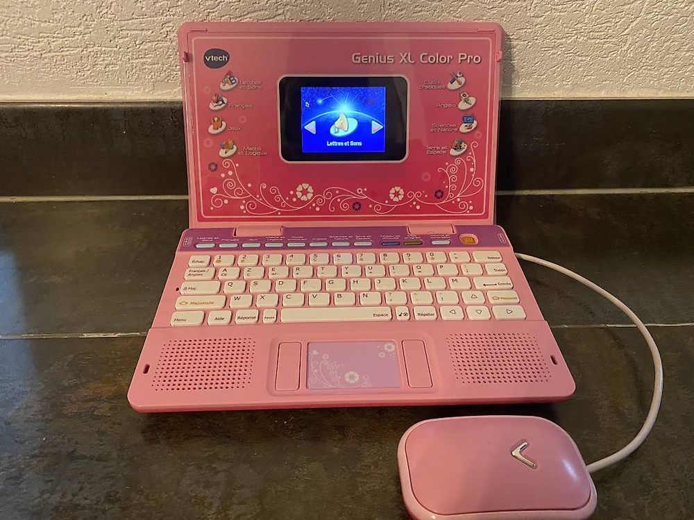 Ordinateur Vtech Genius XL Color Pro Bilingue, Rose (Gebraucht) in ...