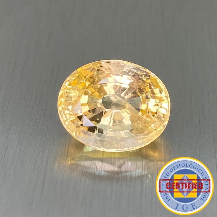 16,39ct OLD MINE YELLOW SAPPHIRE mit IGE Zertifikat!!!! (Neu (gemäss Beschreibung)) in Confignon ...