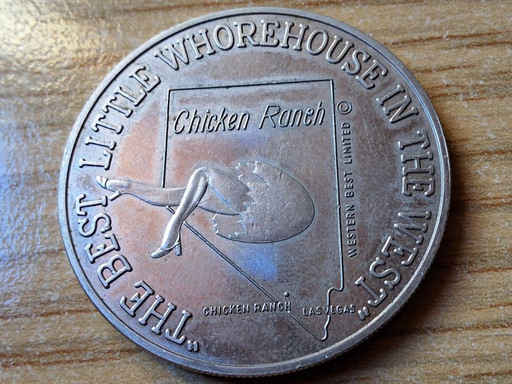 USA Drink Token Chicken Ranch Las Vegas, Nevada, Dm. 40 mm (Gebraucht ...