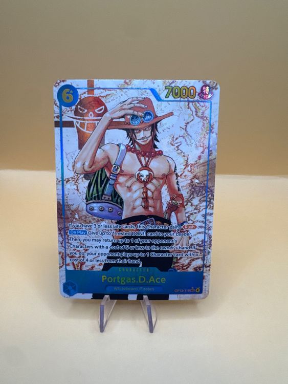 One Piece Portgas.D.Ace OP13-119 SEC Alt Art Carry 🇬🇧Karte (Neu (gemäss ...