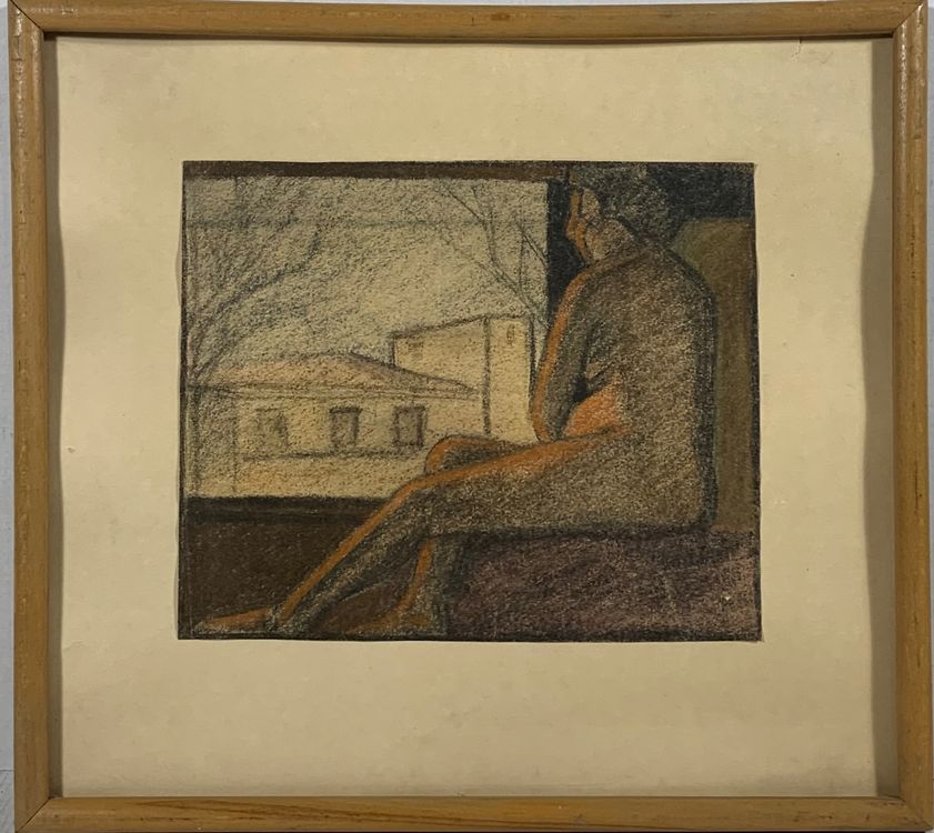 Adham Ismail (1922-1963)Akt Dame am Fenster Mischtechnik (Gebraucht) in ...