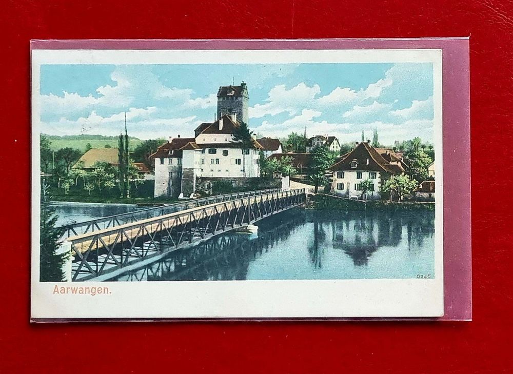 Aarwangen - Dorfpartie mit Eisenbanhnbrücke - 1907 | Kaufen auf Ricardo