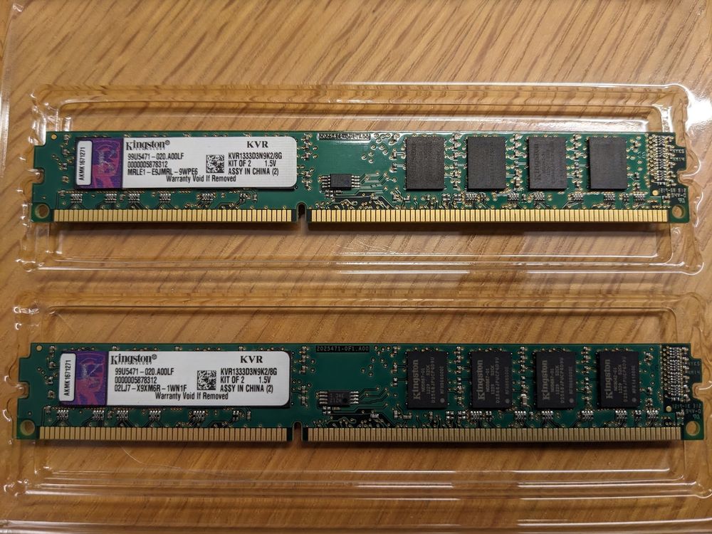 Kingston - 2 x 4GB - DDR3-RAM 1333 MHz | Kaufen auf Ricardo