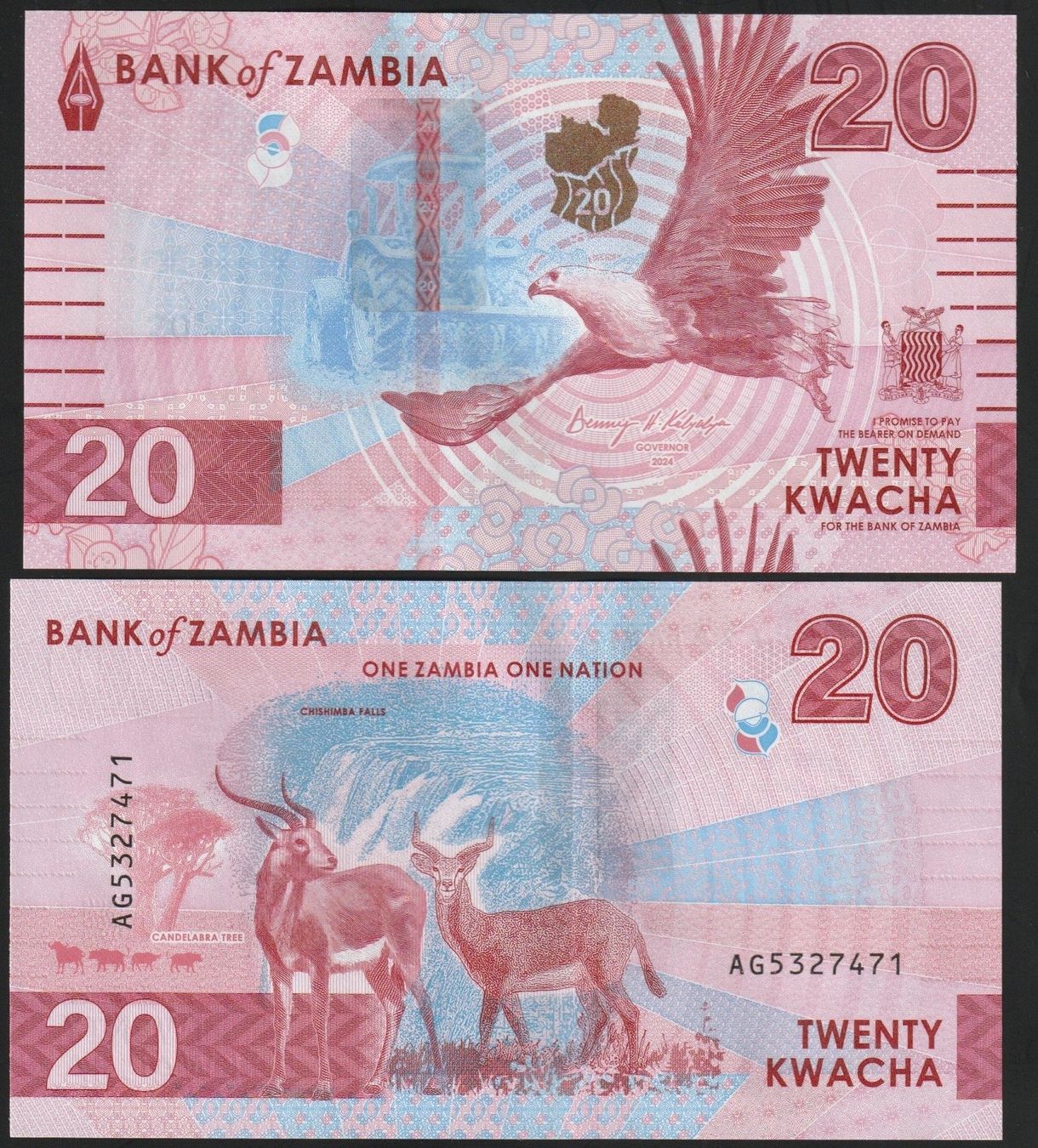Zambia 20 Kwacha UNC 2024 (2025) (Neu und originalverpackt) in Naters für CHF 3 – mit Lieferung ...