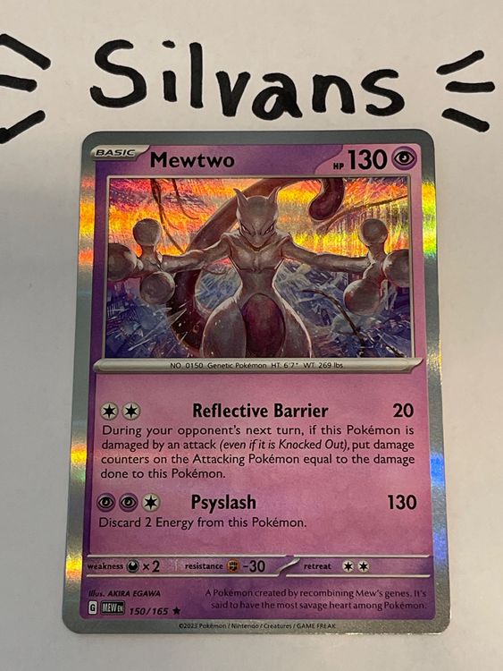 Mewtwo Holo 150/165 MEW 151 Englisch (Neu (gemäss Beschreibung)) in Wil ...