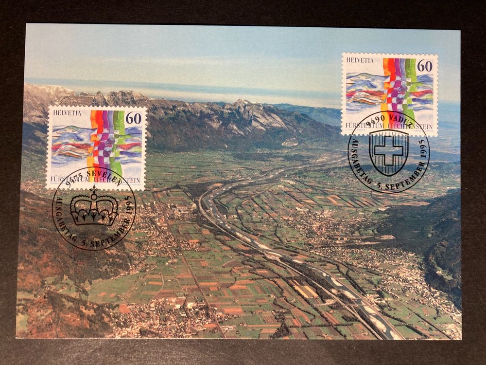 Schweiz/Liechtenstein 1995 Maximumkarte Nachbarschaft | Kaufen auf Ricardo