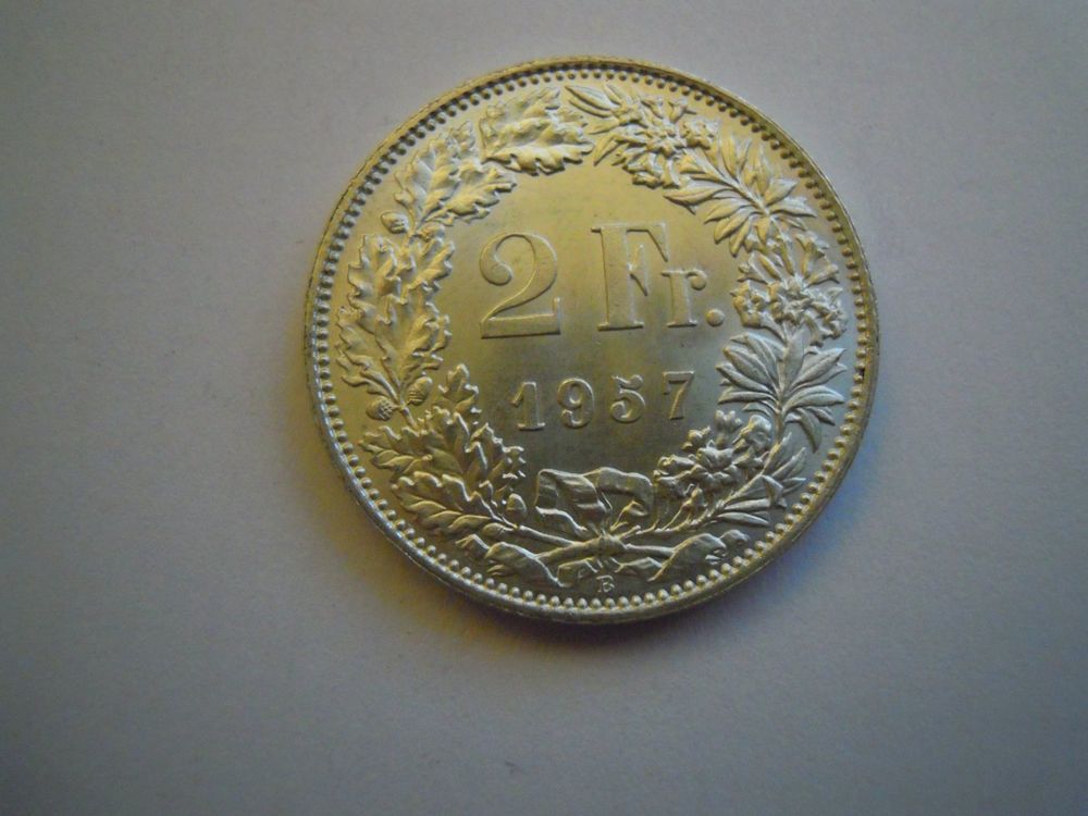 2 Fr. 1957 unz/stgl | Kaufen auf Ricardo
