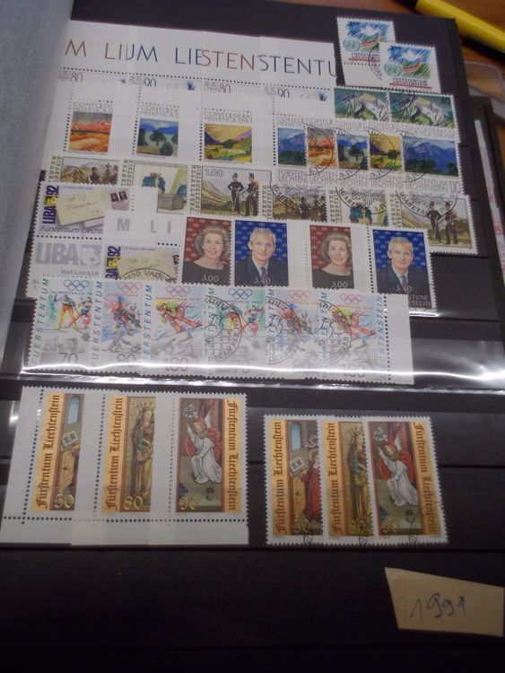 Jahresserie Liechtenstein 1991** und ET-o (Gebraucht) in Niederwil AG für CHF 4.2 – mit ...