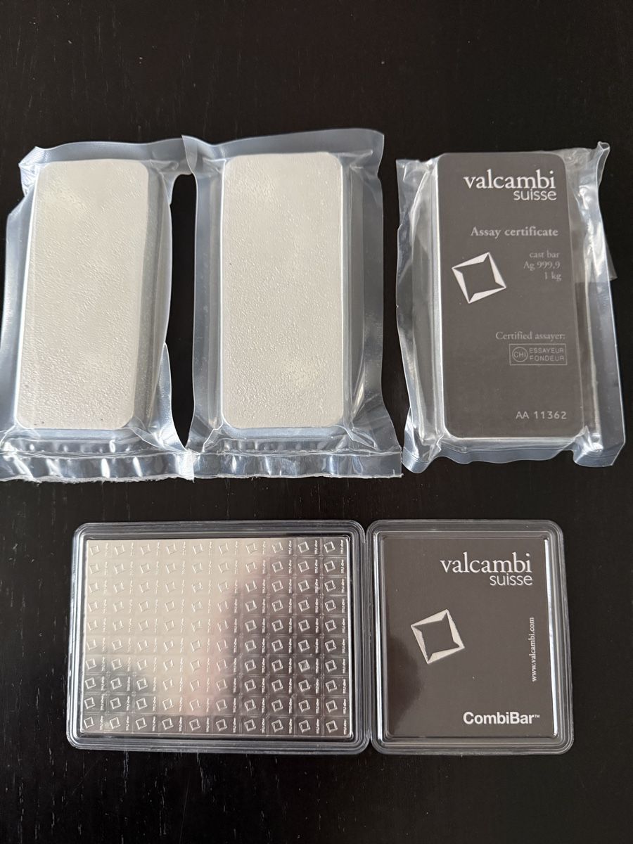 Silberbarren, 3 kg + CombiBar 100g, Top Zustand! (Neu und ...