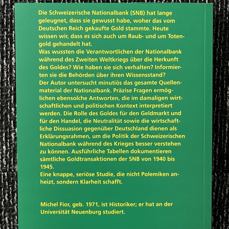 Die Schweiz und das Gold der Reichsbank (Gebraucht) in Schwyz für CHF 2 – mit Lieferung auf ...