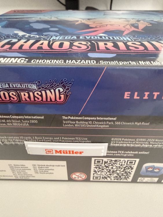 Pokémon TCG – Elite Trainer Box (ETB) Mega Evolution: Chaos (Neuf avec ...