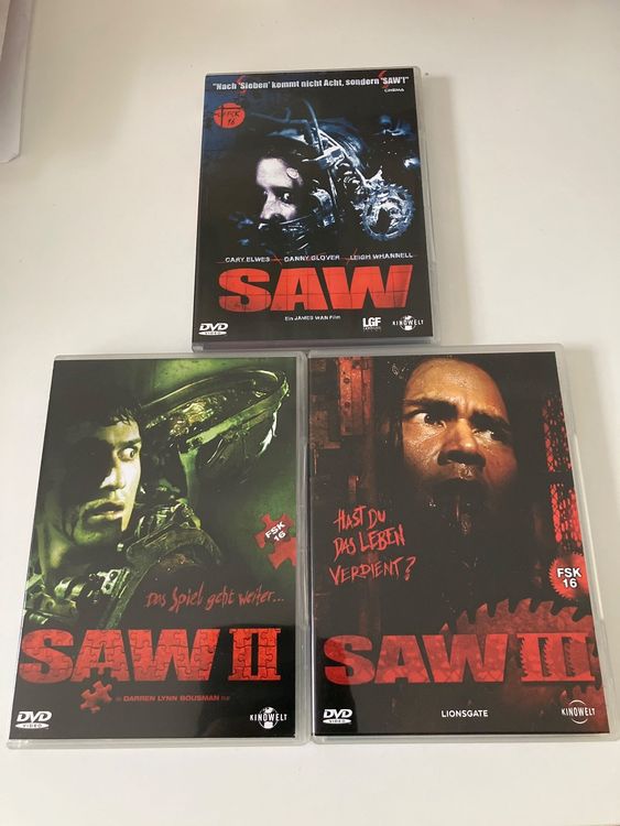 SAW 1 - 3 (DVD) (Gebraucht) in Arbon für CHF 3 – mit Lieferung auf Ricardo kaufen