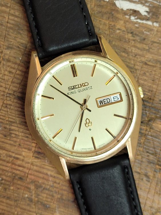 SEIKO KING QUARTZ 4823-8000 CAP GOLD 1976 VINTAGE WIE GRAND | Kaufen ...