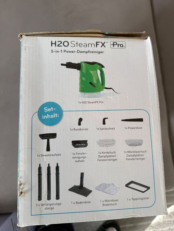H2O SteamFX Pro 5-in-1 Power-Dampfreiniger, neuwertig! (Neu (gemäss ...