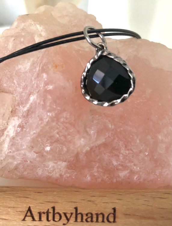 ANHÄNGER SILBER 925+MPze OLGA RIBLER MIT ONYX AN STAHLBAND | Kaufen auf ...