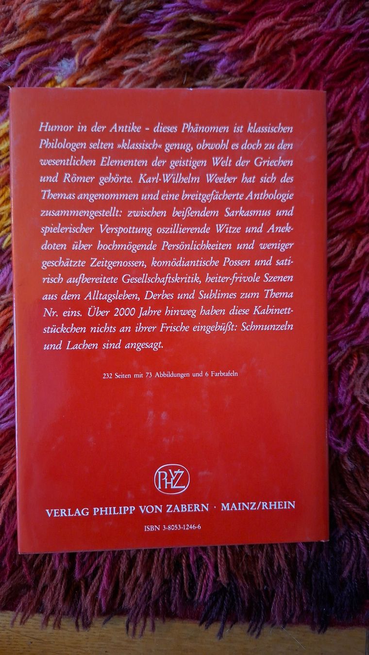 Karl-Wilhelm Weeber: Humor in der Antike - Top Zustand! (Gebraucht) in ...