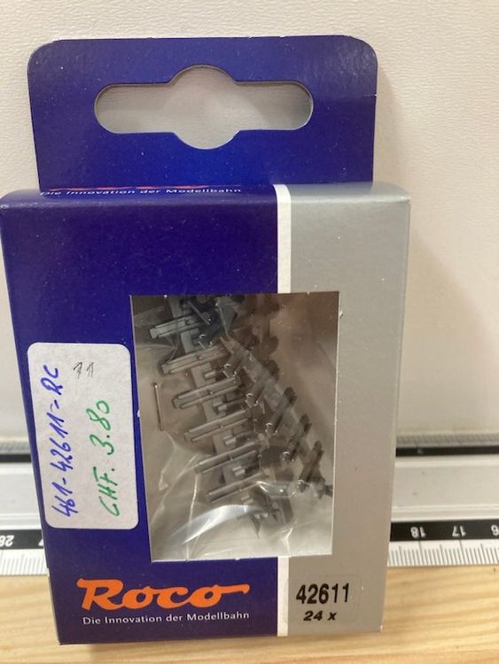 Roco H0 42611 Kunststoff-Isolierschienenverbinder 24 Stück (Neu und ...