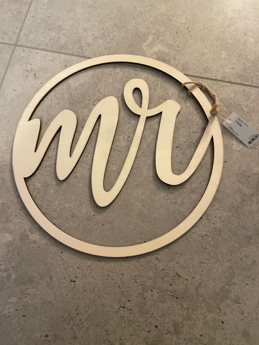 Deko Schriftzug «Mr & Mrs» aus Mischholz, neu! (Neu und ...