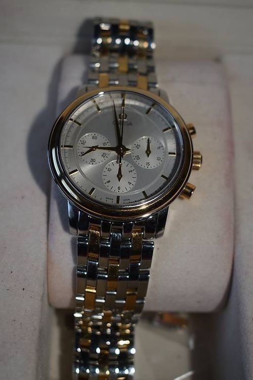 Montre Omega neuve Speed Master Devile acier or 18 kt (Neu und ...