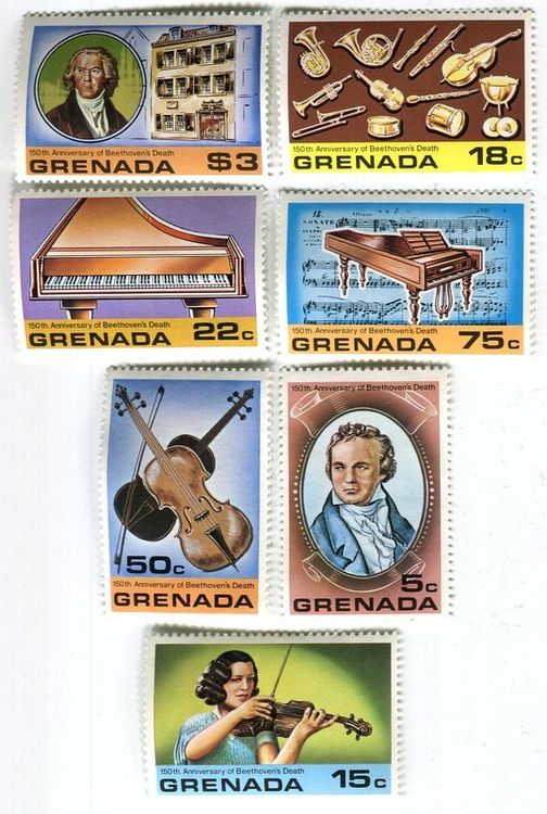 Briefmarken "Musikinstrumente". Grenada (Neu und originalverpackt) in ...