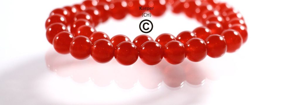 Jade Strang, Rote / Rang Jade, Rouge, 8 mm | Kaufen auf Ricardo