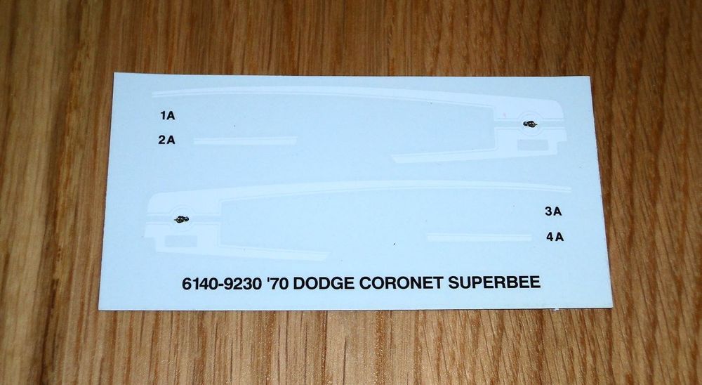 1970 Dodge Super Bee Decals 1:25 (Neu (gemäss Beschreibung)) in Frümsen ...