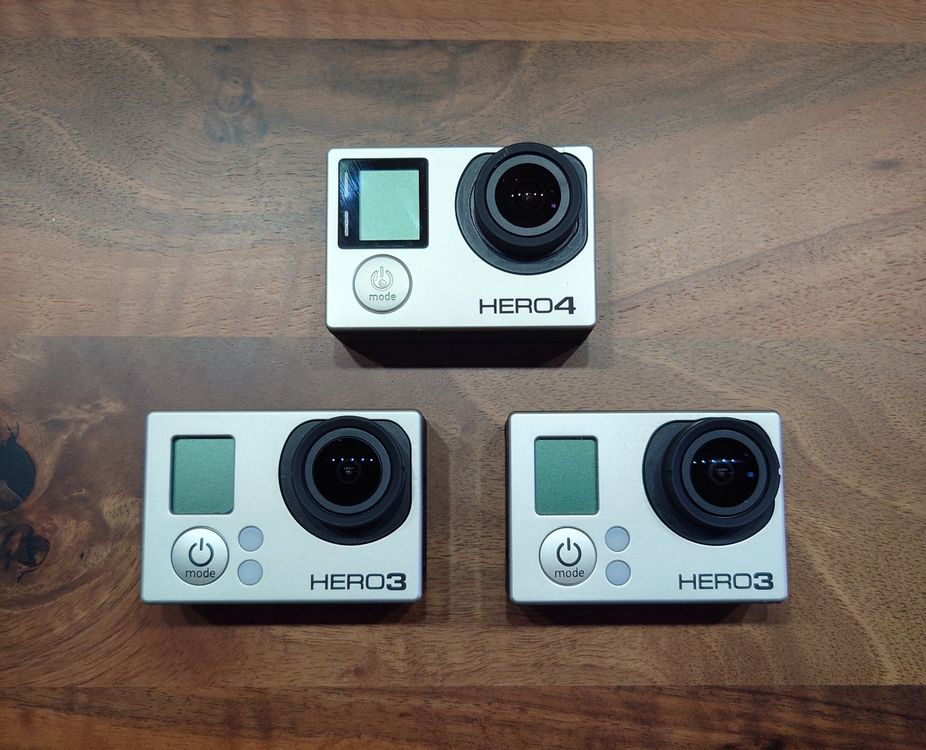 2x GoPro3 und 1x GoPro 4 mit Speicherkarten und viel Zubehör | Kaufen ...