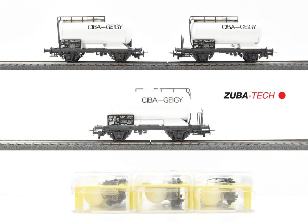 3x Liliput CIBA-Geigy Kesselwagen der SBB H0 GS mit OVP (Gebraucht) in St. Gallen für CHF 16 ...