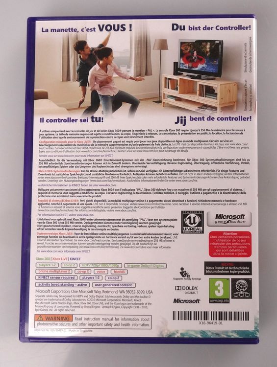XBOX 360 Kinect Games (4 Spiele) (Gebraucht) in Volketswil für CHF 20 ...