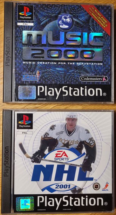 NHL 2001 + MUSIC 2000 für PS1 PAL | Kaufen auf Ricardo