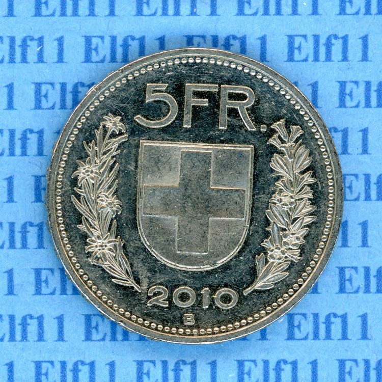 CHF___5.00 2010 -vz 5 Franken (Gebraucht) in Widnau für CHF 9 – mit Lieferung auf Ricardo kaufen