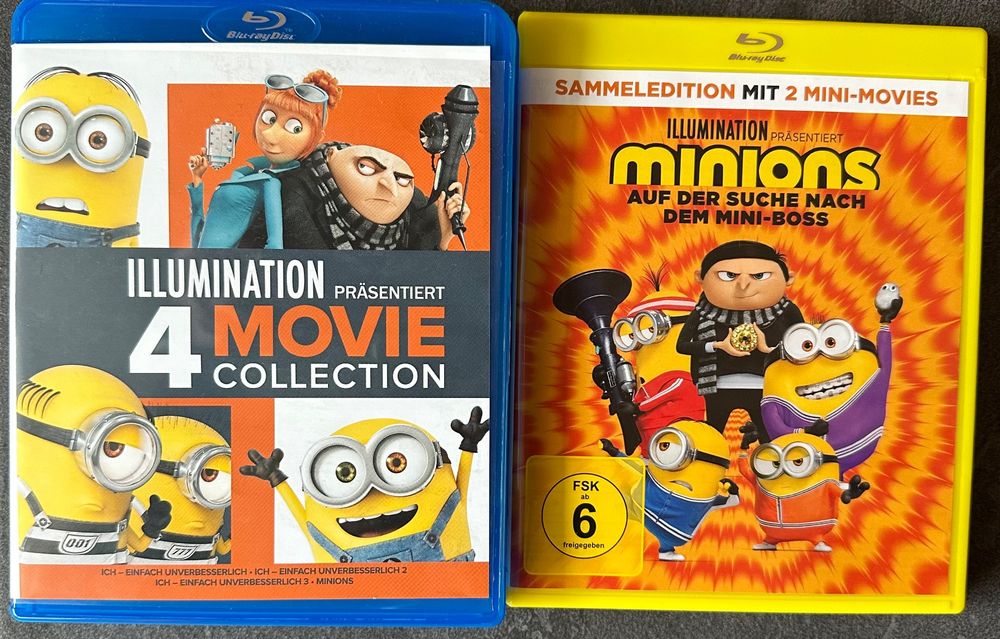 Blu-ray „Ich - Einfach unverbesserlich 1-3 + Minions 1+2“ (Neu (gemäss Beschreibung)) in Etziken ...