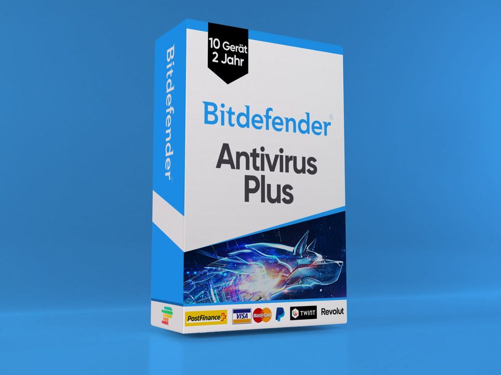 Bitdefender Antivirus Plus / 10 Geräte / 2 Jahre / | Kaufen auf Ricardo