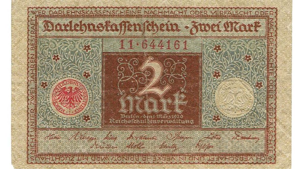 Berlin 2 Mark 1920 SS Nr 11-644161 | Kaufen auf Ricardo