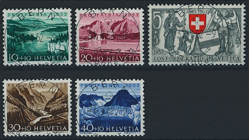 1952 - Pro Patria - Ersttag Voll Stempel ET - deutsch · dt (Gebraucht) in Schindellegi für CHF ...