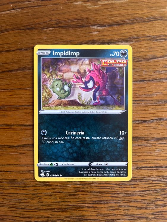 Carte Pokemon Impidimp - Fusion Strike - IT | Kaufen auf Ricardo