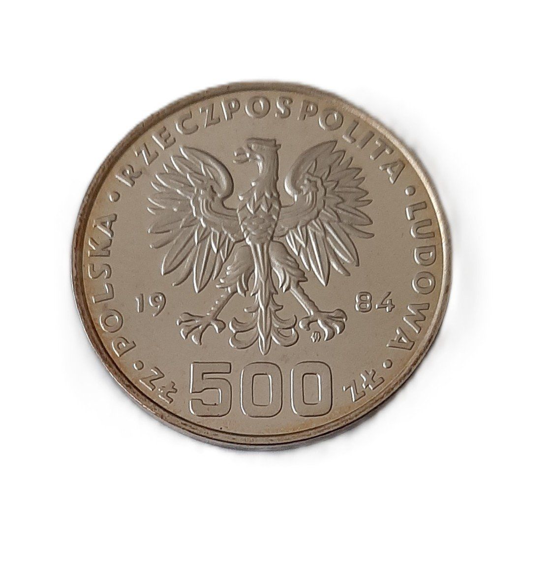 Polen Silbermuenze 500 Zloty "Schwan" 1984, Zertifikat! (57) (Neu und ...