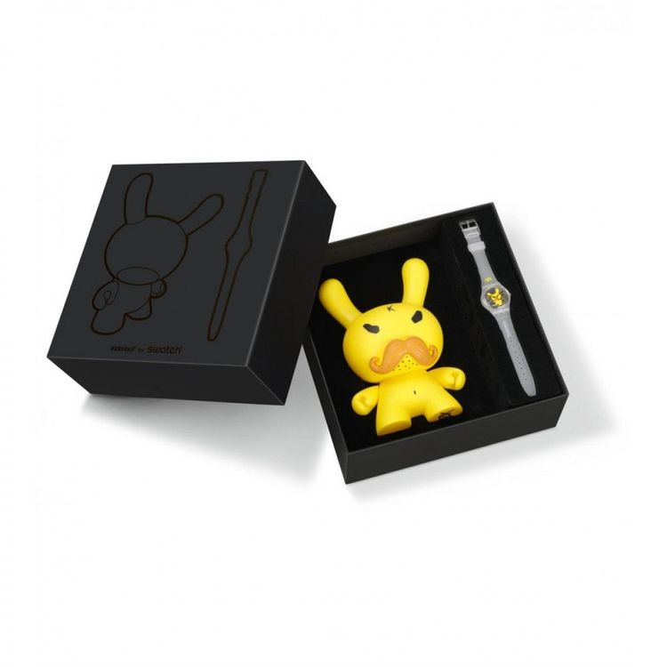 Kidrobot x Swatch: Tennis Pro Dunny & Watch by Frank Kozik (Neu (gemäss ...