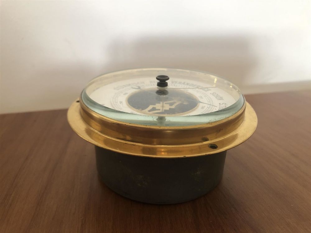 BAROMETER H. Brupbacher & Sohn Wädenswil Zürich (⌀ 9,7 cm) (Defekt) in ...