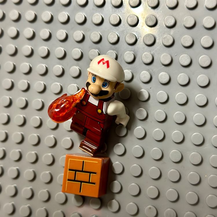 SUPER MARIO BROS. Minifigur - Feuer Mario (für LEGO) (Neu und ...