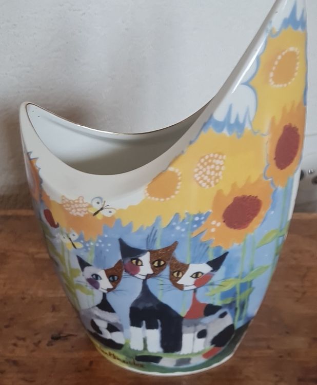 Rosina Wachtmeister Vase Katzen Sonnenblumen (Neu (gemäss Beschreibung)) in Münsingen für CHF 29 ...