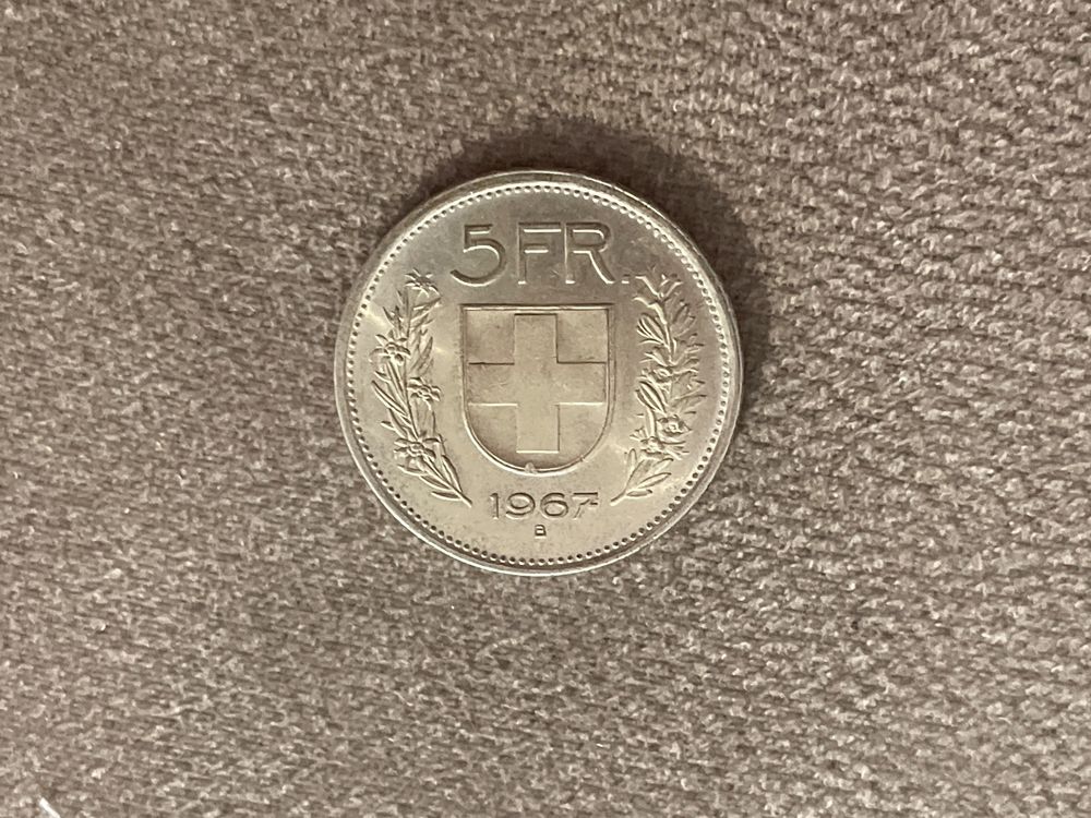 5 Franken 1967 Silber (Gebraucht) in Elsau für CHF 14 – mit Lieferung auf Ricardo kaufen