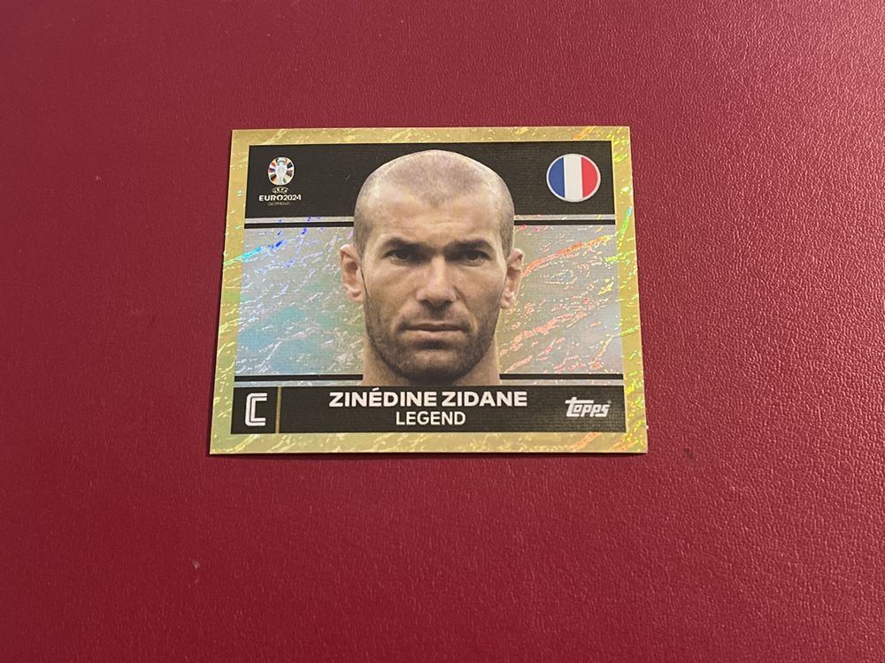 Topps EM 2024 - FRA 2 - Zinedine Zidane - Gold - C - Legend (Gebraucht ...