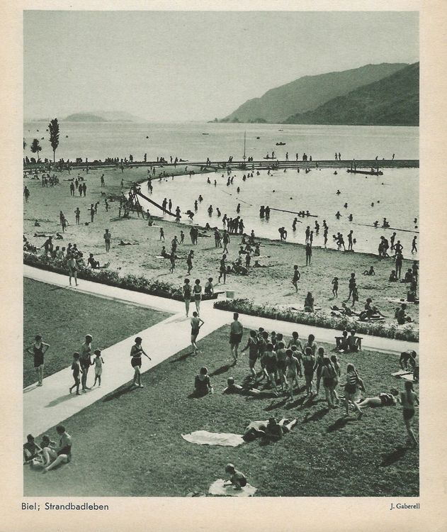 Vintage Gaberell, Biel, Strandleben, Bad, 1944 | Kaufen auf Ricardo