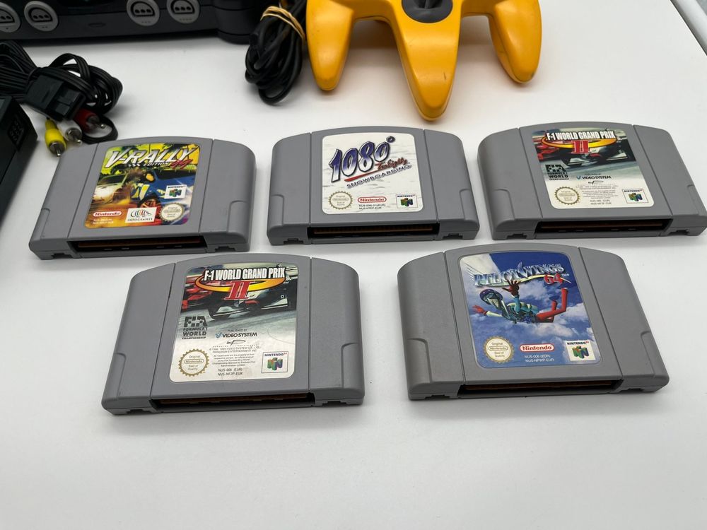 Nintendo 64 N64 + 5 Spiele 1080 Pilot Wings Konsole Retro | Kaufen auf ...