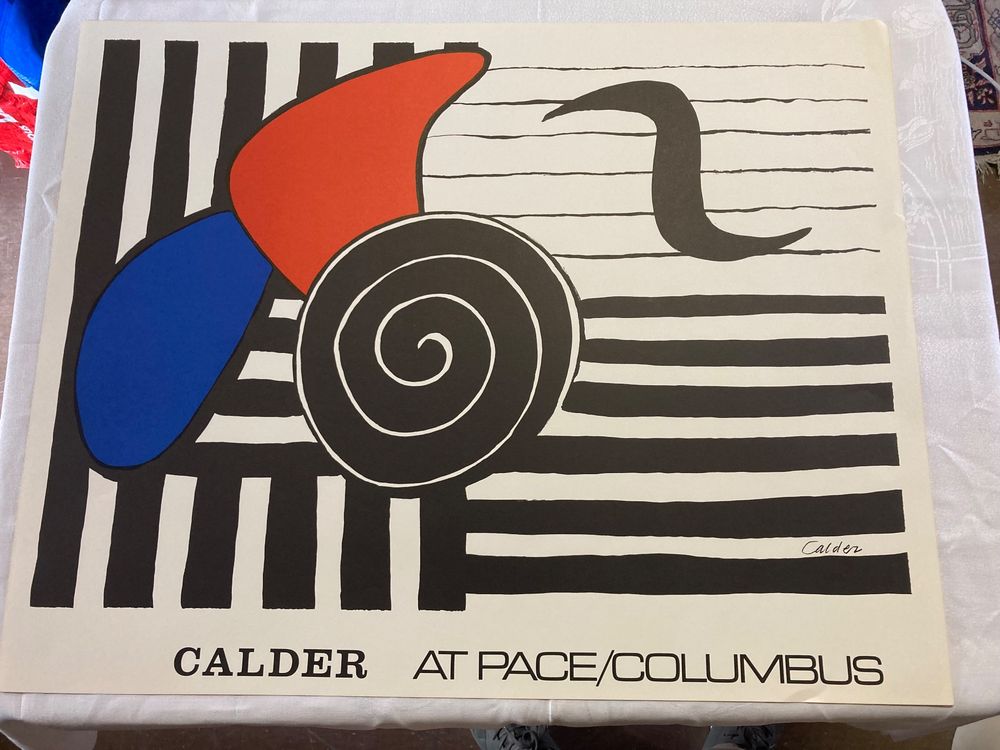 CALDER Alexander Ausstellungsplakat Pace / Columbus 1984 (Gebraucht) in ...