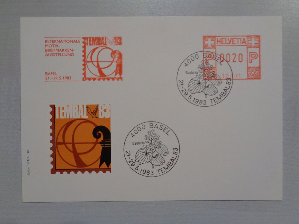 1983 Karte TEMPAL 83 (Gebraucht) in Birsfelden für CHF 1 – mit ...