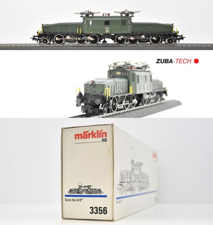 Märklin 3356 E-Lok Be 6/6 III Krokodil SBB H0 WS Analog OVP (Gebraucht ...